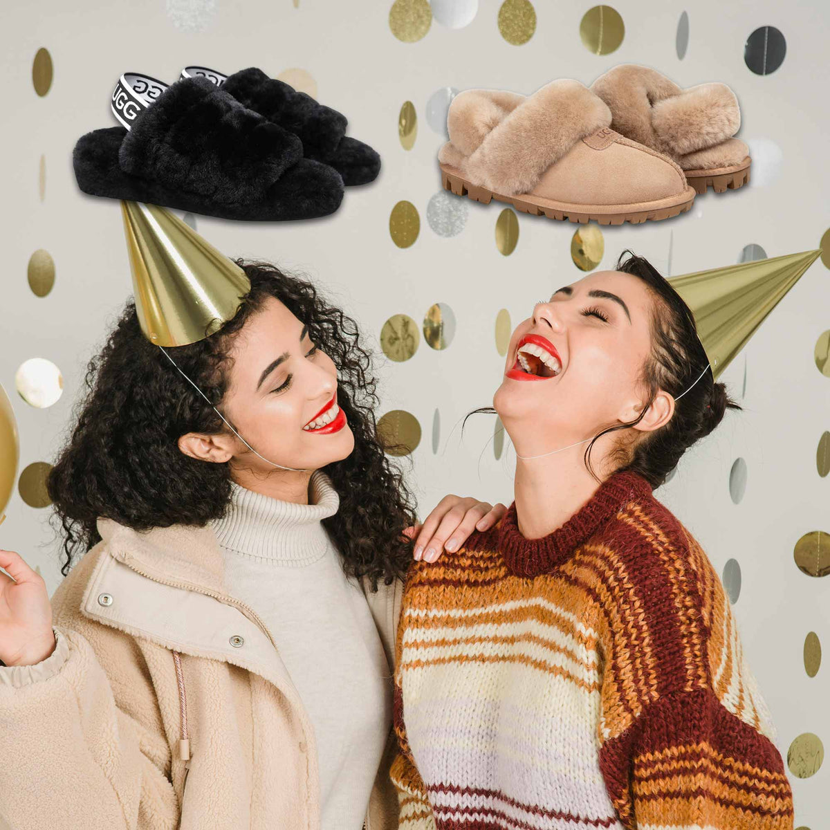 Celebrate Best Friend Day in Matching UGG Fluff Slides – UGG Originals