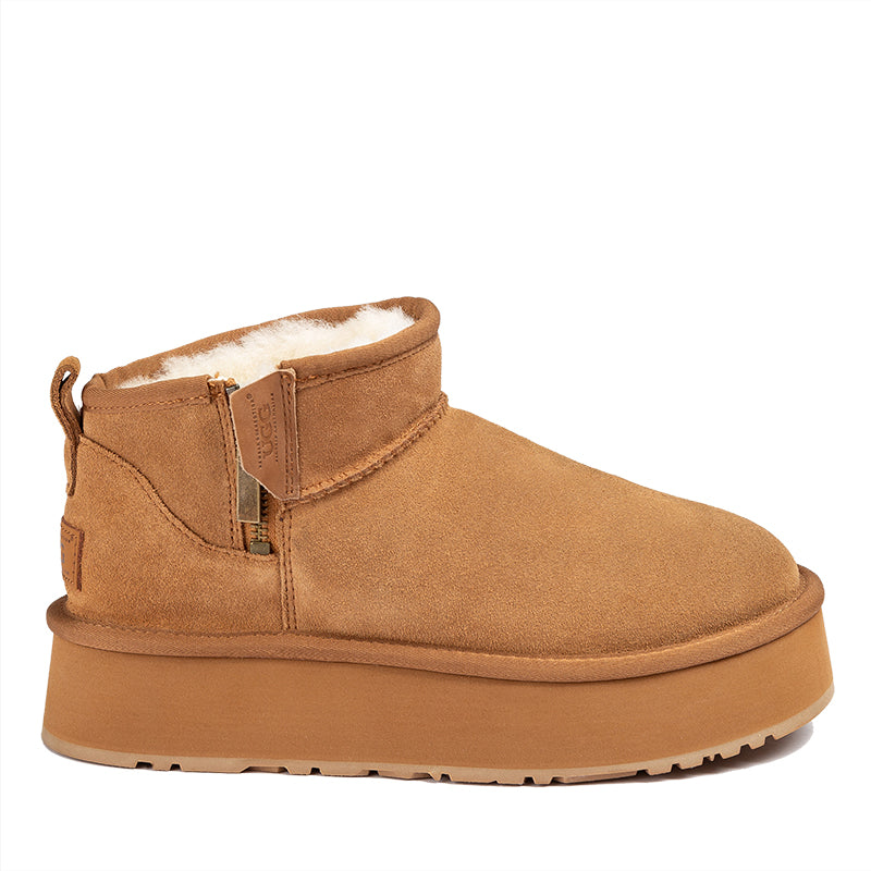 UGG Mini Zip Platform Boots | Zip Sheepskin Winter Boots