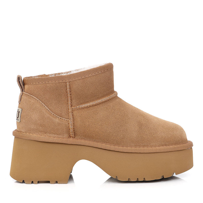 UGG Premium Platform Heels Boots | Warm Winter Boots