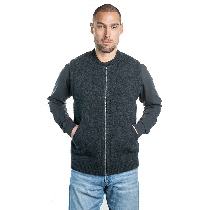 Premium Possum and Merino Wool Crew Neck Vest