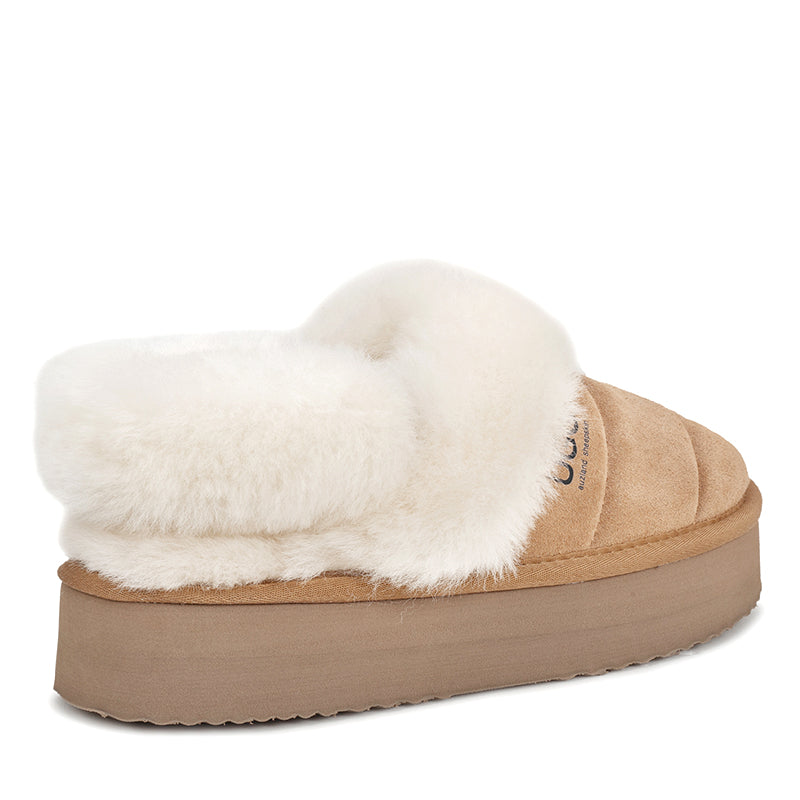 Premium Fluffy Platform Ugg Scuff | Slippers