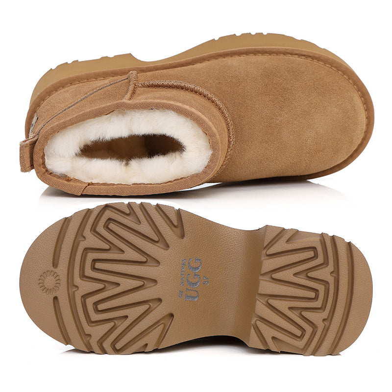 UGG Premium Platform Heels Boots | Warm Winter Boots
