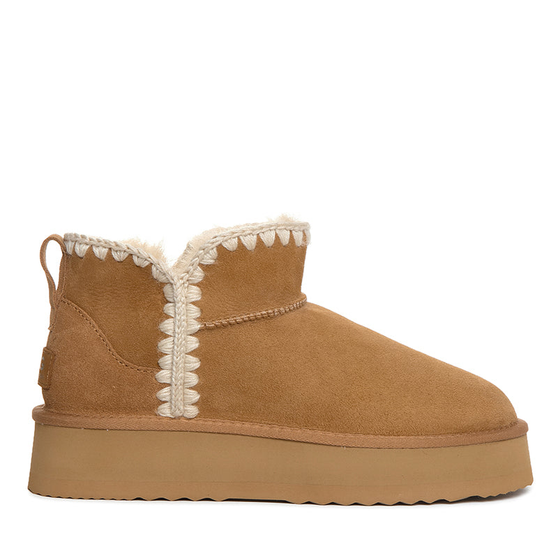 Premium Mini Platform Stitch Uggs | Boots