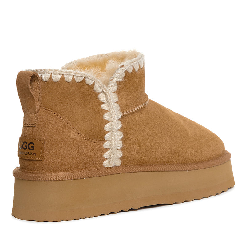 Premium Mini Platform Stitch Uggs | Boots