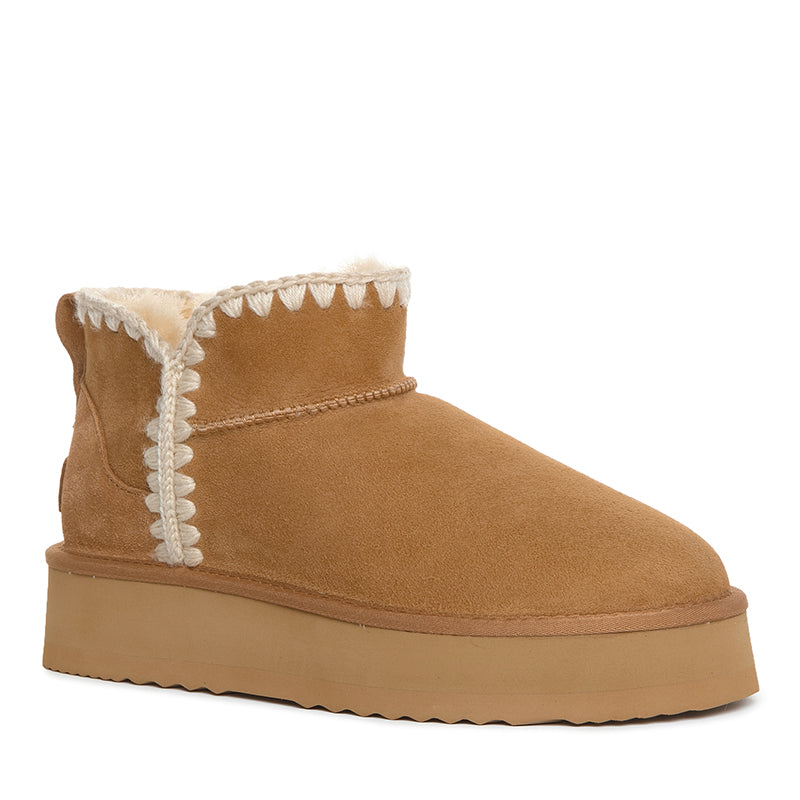 Premium Mini Platform Stitch Uggs | Boots