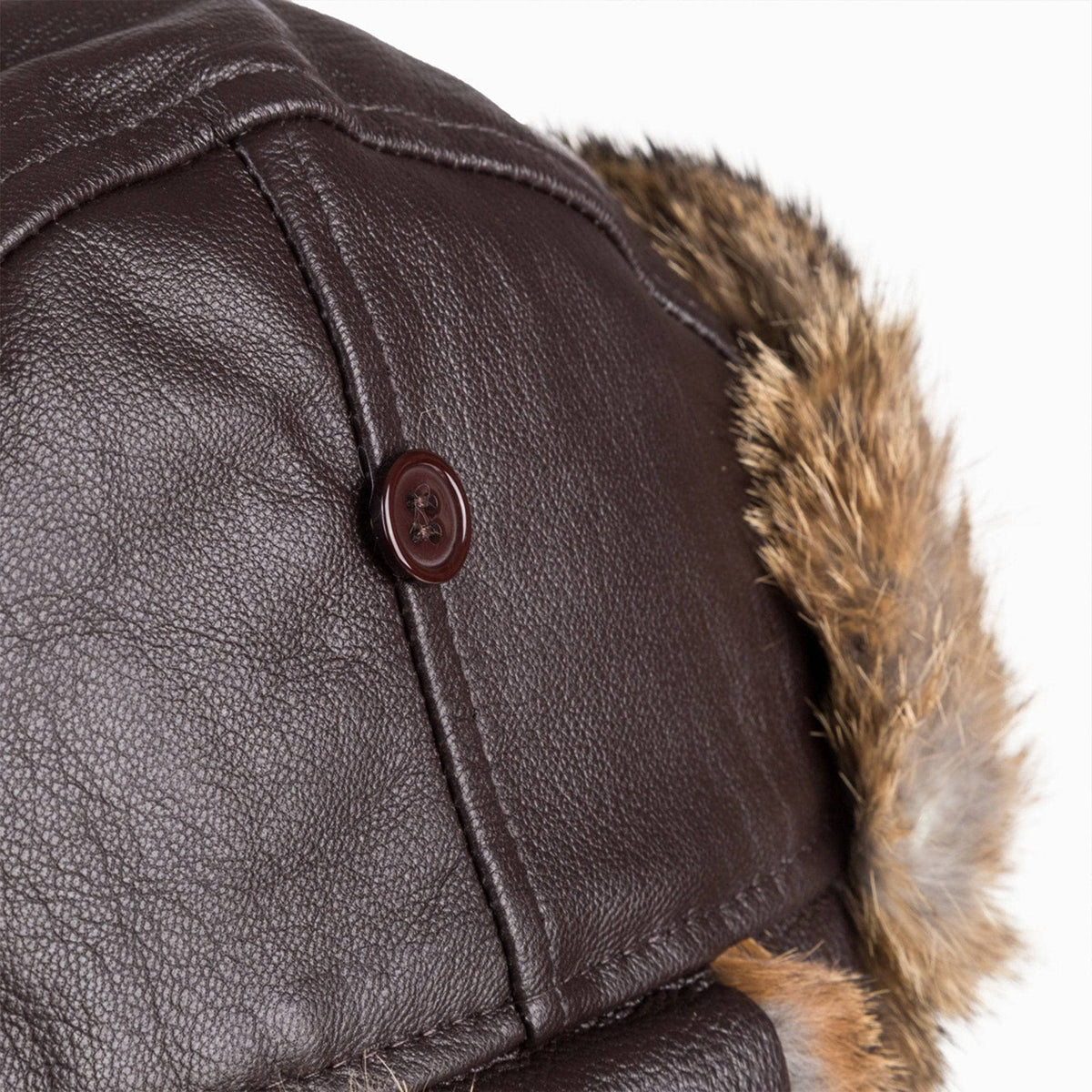 UGG Aviator Leather Hat with Rabbit Fur | Pilot-Style Hat