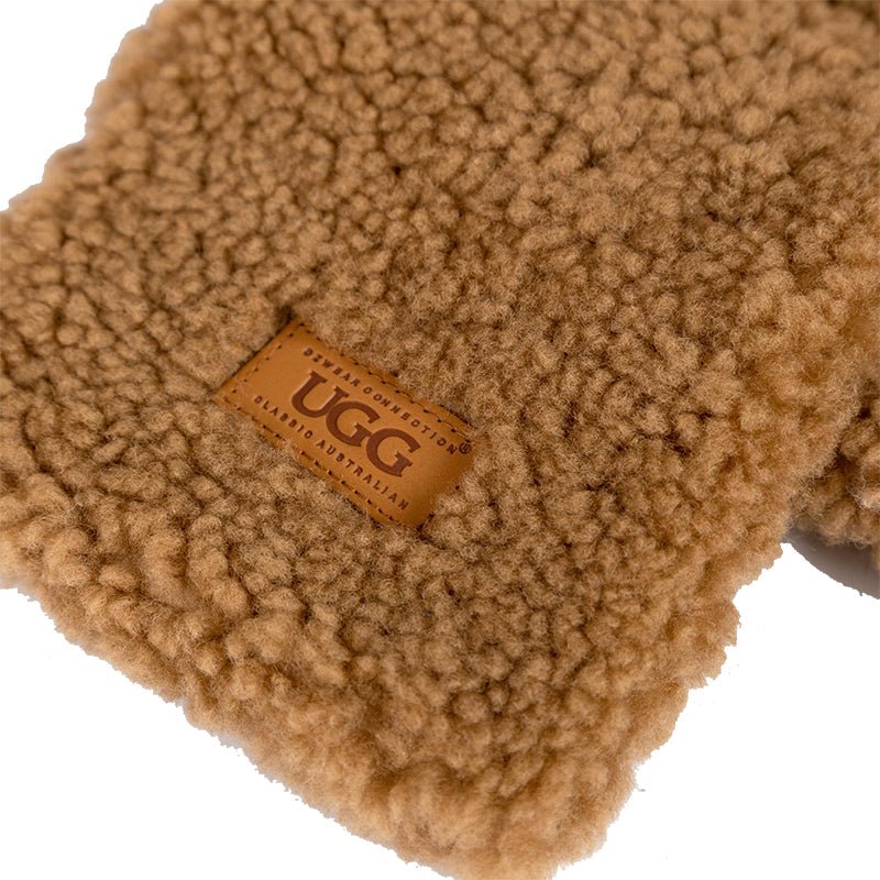 UGG Curly Sheepskin Scarf | Soft Knit Winter Scarf | Ozwear
